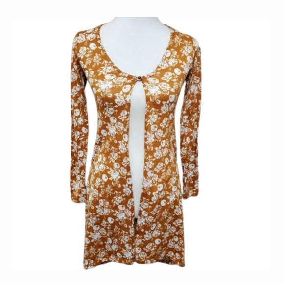 h.i.p. | Sweaters | 325 Hip Long Floral Hilow Duster | Poshmark